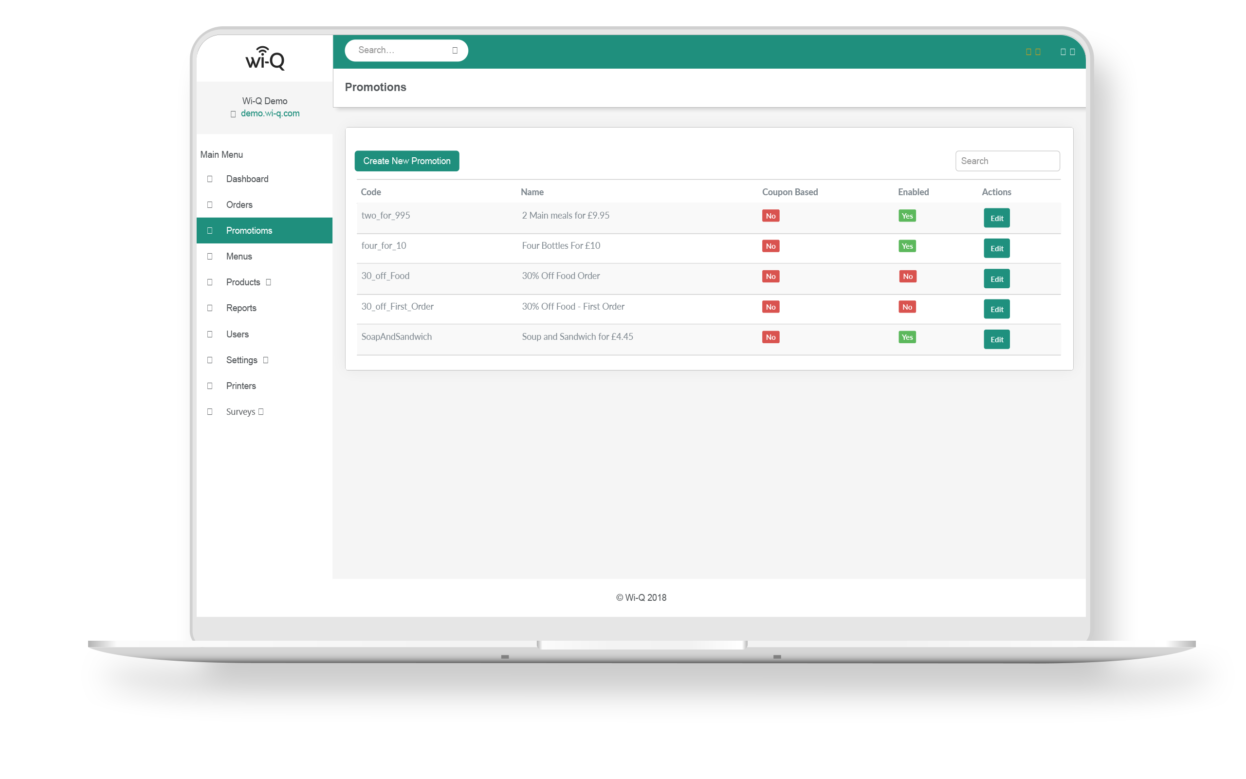 Wi-Q | Web based mobile ordering software for hospitality